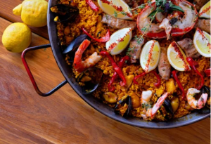 Spanish Paella Platter with Lobster, Calamari & Prawns - The ...